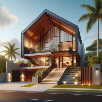 Modern Steep Roof Home Designs - Wisteria Homes