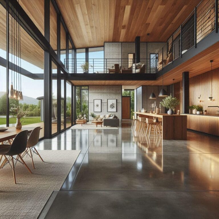 Polished Concrete Floors - Wisteria Homes
